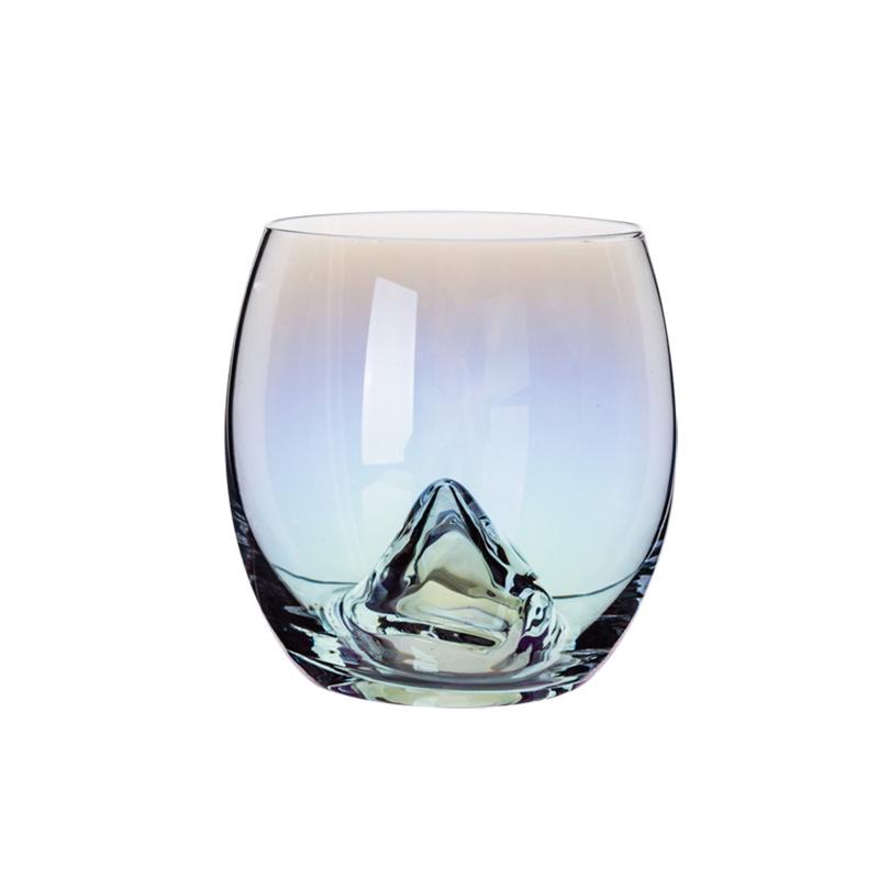 Buy Cup Glass Cup Rainbow Home Wine Bar Glass Seven-color Lead Tear ...