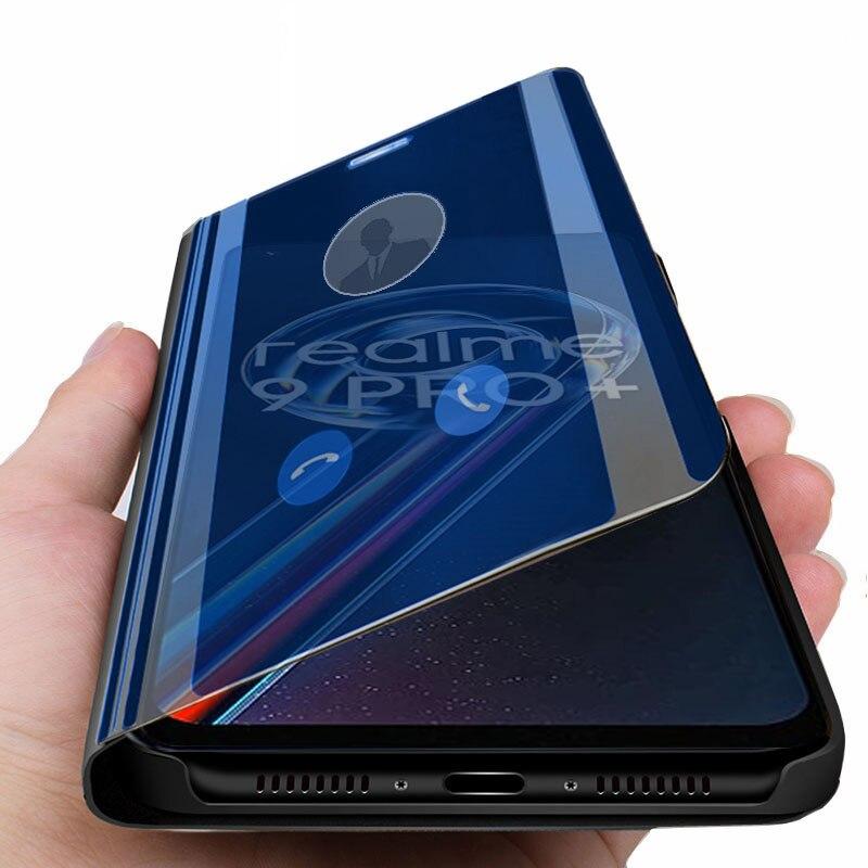 Smart mirror flip cases cover For oppo realme 9 pro plus realmy realmi ...