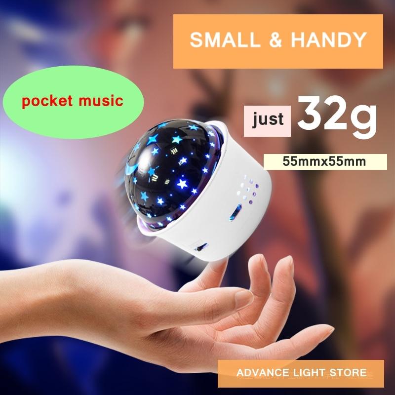 Buy Mini USB Rechargeable Disco Ball Light Music Sensor Activated Party ...