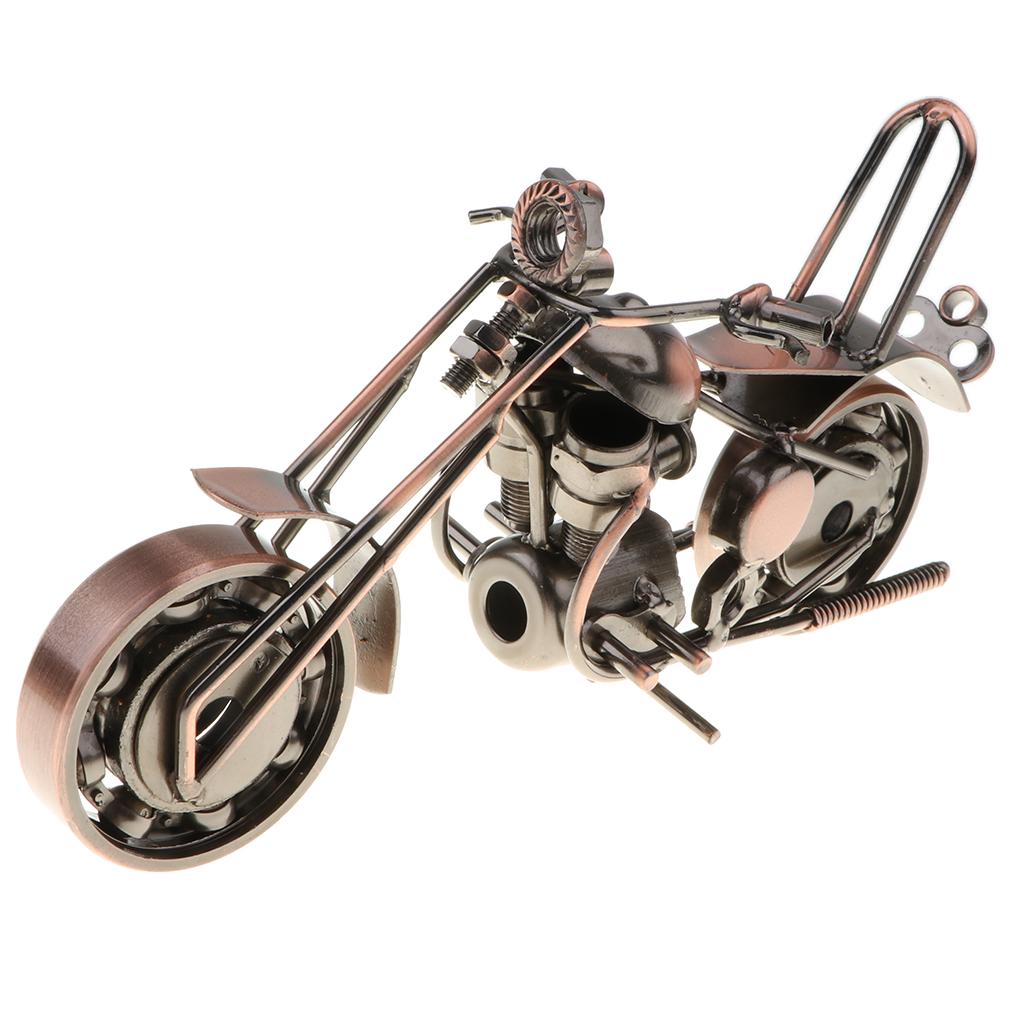 Buy Oldfashioned Motorcycle Motorbike Model Metalcraft Home Decor ...