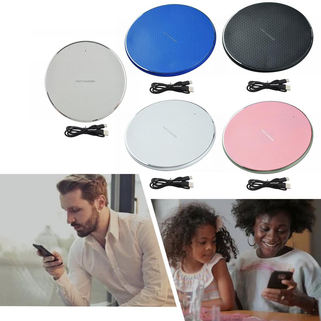 Buy 10w K8 Round Metal Wireless Charger Mobile Phone Wireless Induction ...