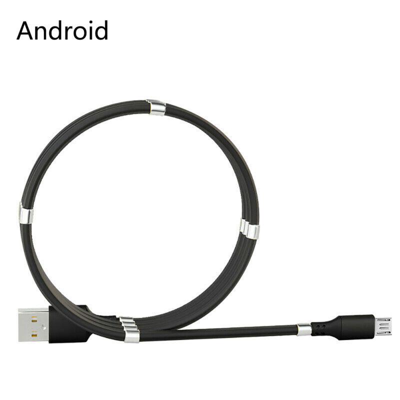 Buy Self-Coiling USB Charging Cable Magnetic Absorption Data Charger ...