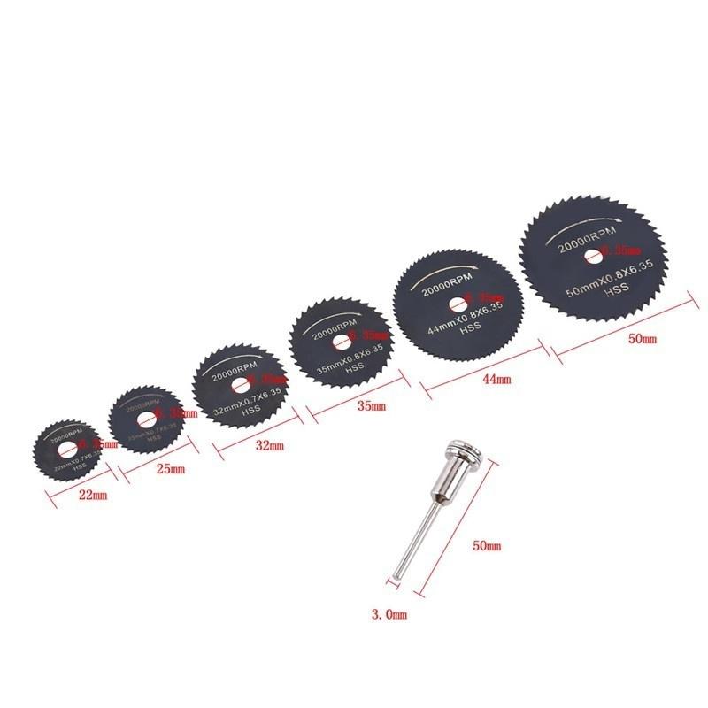 💰Köp billigt online 6pcs HSS Mini Circular Saw Blades Cutting Disc ...