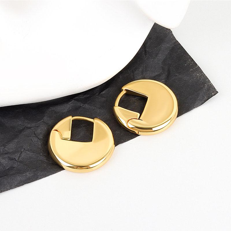 Cheap ANENJERY Round Geometric Ear buckle Earring For Women Temperament ...