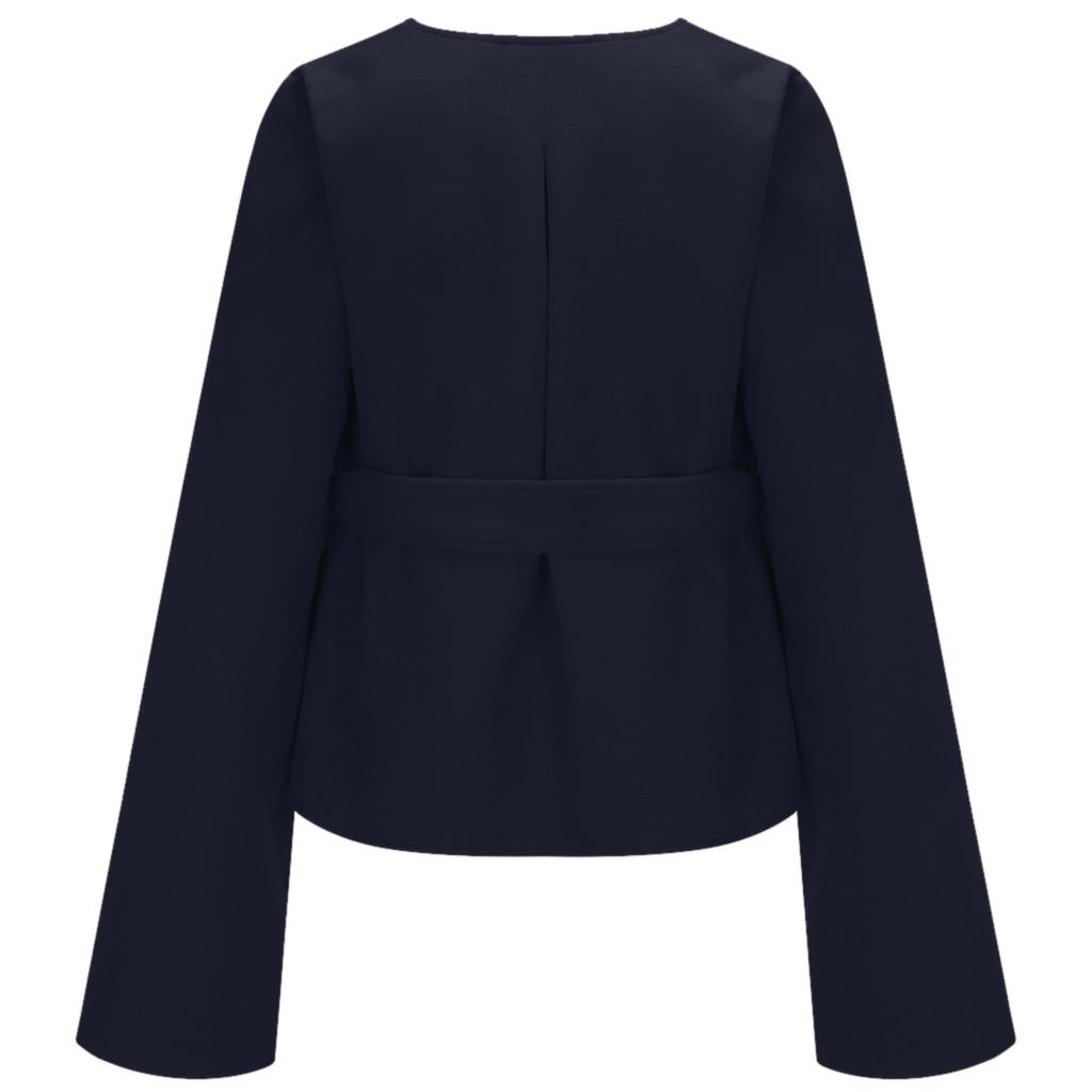 Buy Women's Sweet Long Sleeve Split Cuffs Waist Casual Casual Open ...