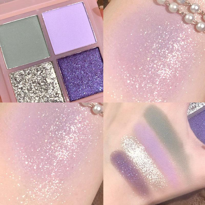 Buy Jennysee Interesting Eye Shadow Four-color Olive Green Blue Low ...