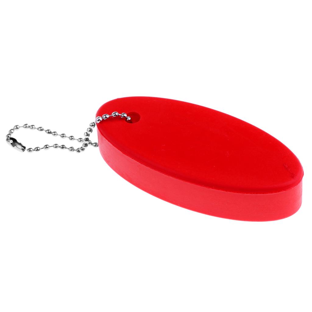 5 Pieces Water Sports Floating Oval Keychain Keyring Key Float Buoy ...