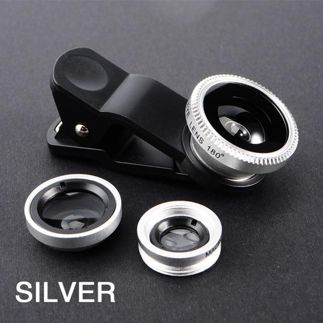 Cheap Fish Eye Lens Wide Angle Macro Fisheye Lenses 3 in 1 Camera Lens ...