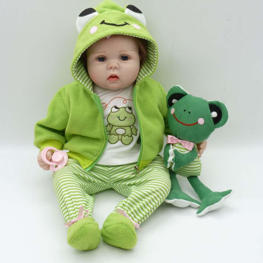 Buy Pinky 22 Inch Real Touch Reborn Baby Doll Real Lifelike Silicone ...