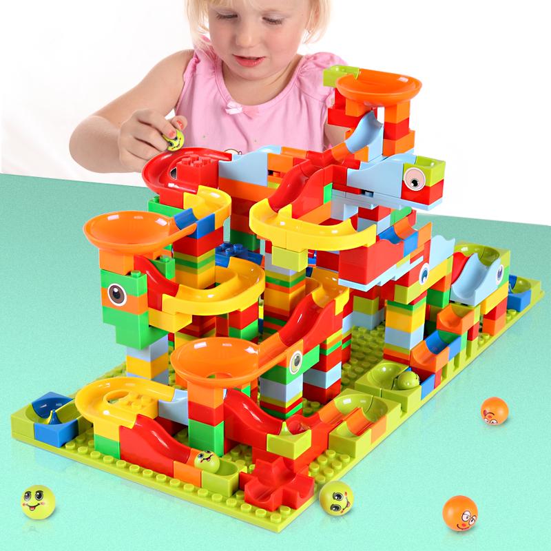 Buy 330PCS Mini Size Marble Race Run Maze Ball Track Building Blocks ...