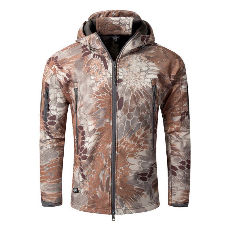 Buy 2021 Men's Winter Military Camouflage Fleece Jacket Army Tactical ...