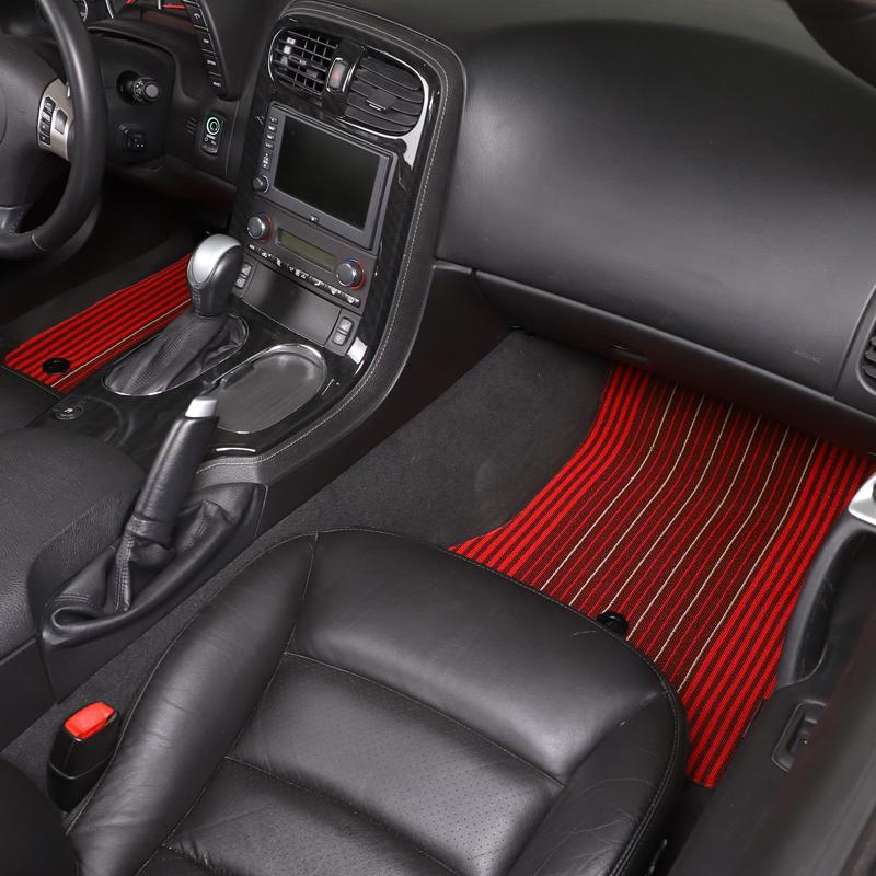 Cheap For Chevrolet Corvette C6 2005-2013 Car Floor Mats Panel Footpads ...
