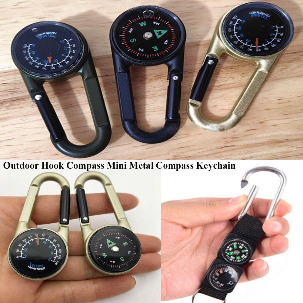 Satın alın Carabiners Mini Metal Compass Outdoor Hook Compass Climb ...