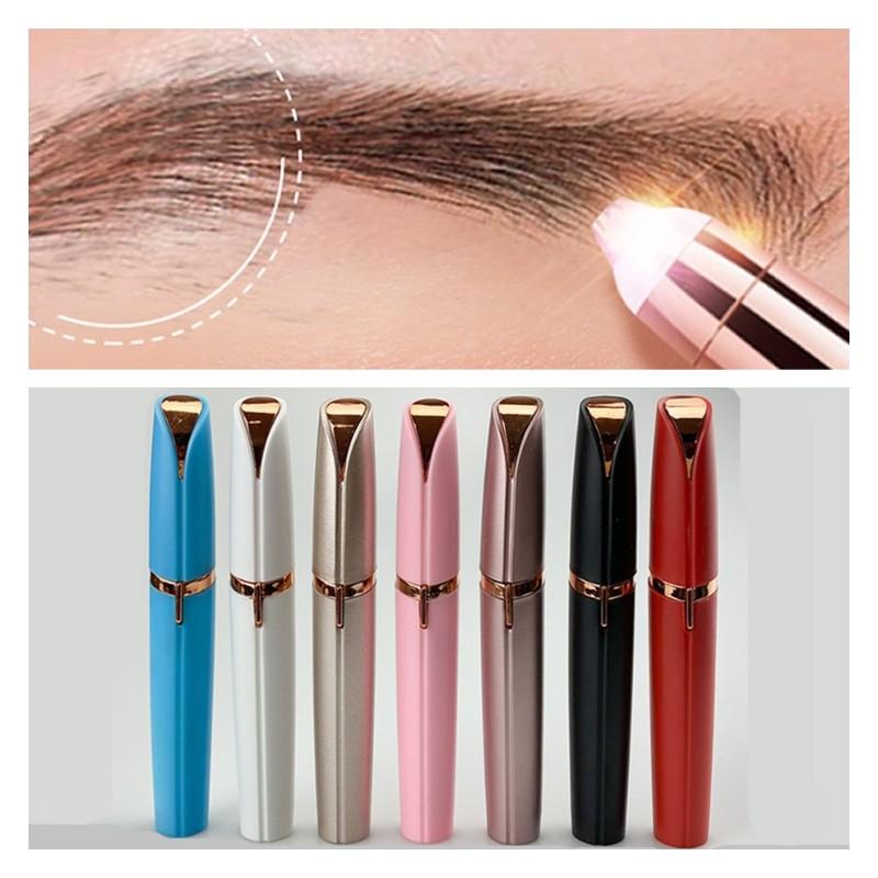 Buy 1piece Portable Electric Eyebrow Trimmer Painless Eye Brow Epilator ...