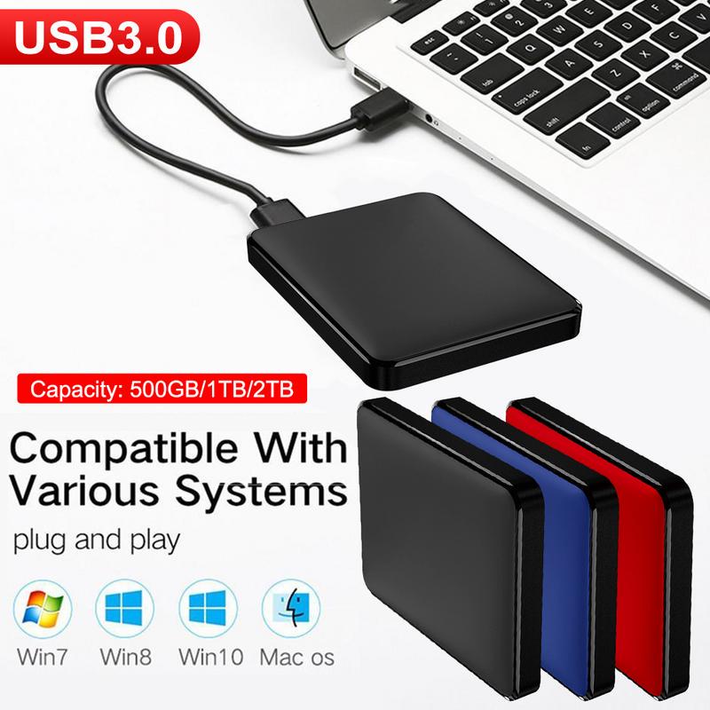 Buy 2.5 Inch USB3.0 High Speed Mobile Hard Disk 500GB/1TB/2TB Portable ...