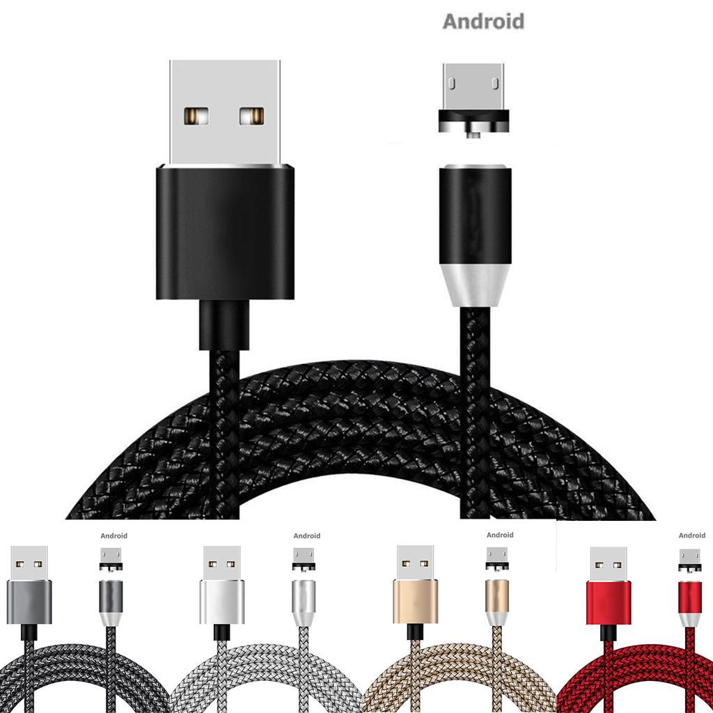 Buy 360 Round 2.4A Fast Magnetic LED USB Charging Charger Cable For ...