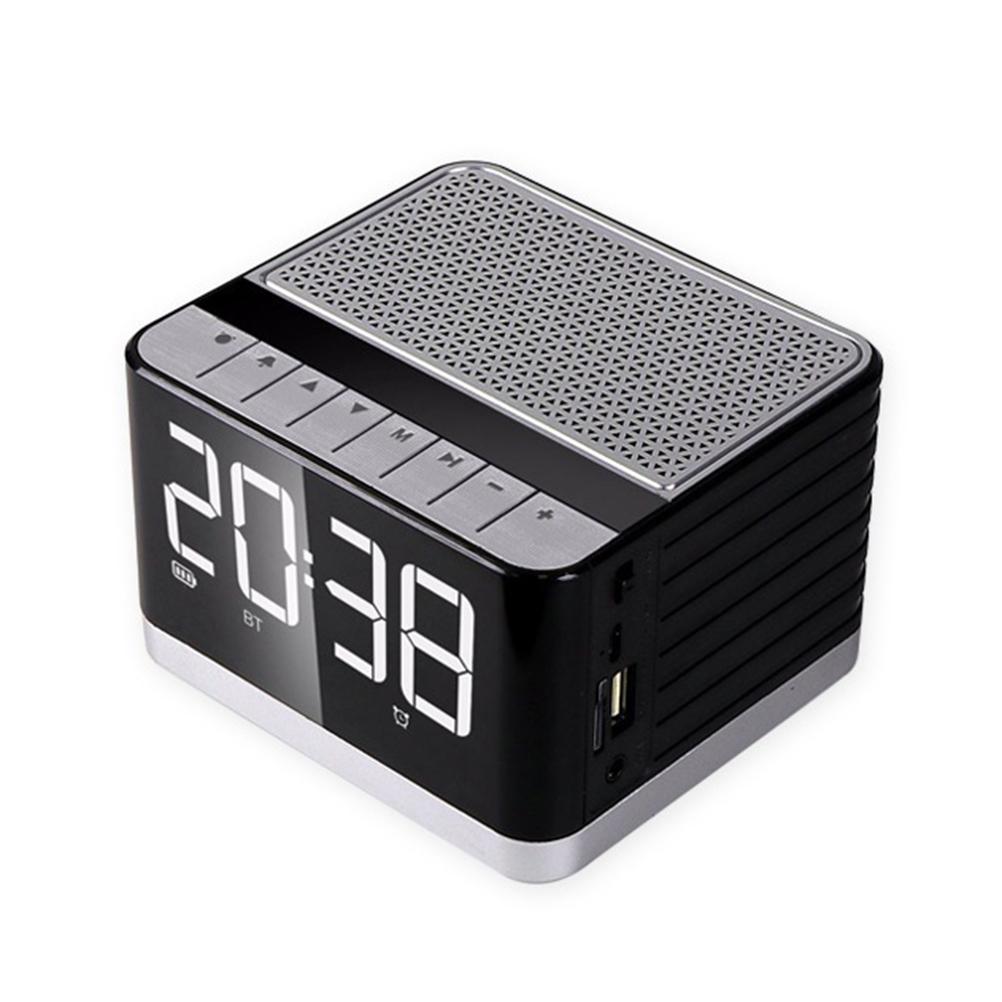 Buy Mini LED Clock Digital Radio Clock with Bluetooth Speaker for Home ...