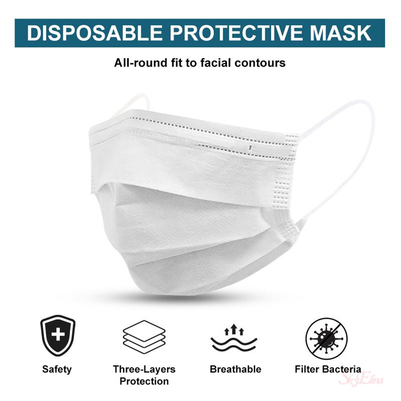 Satın alın 5/10/20Pcs Mask Anti-dust Non-woven Disposable Breathable ...