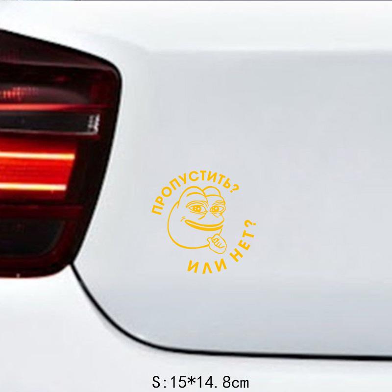 Buy Metvi Funny Car Stickers Frog Cartoon Vinyl Sticker For Auto Decor ...