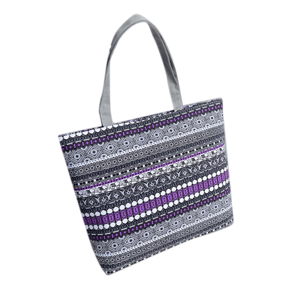 Buy Fashion Women Girls Printing Canvas Shopping Handbag Shoulder Tote ...