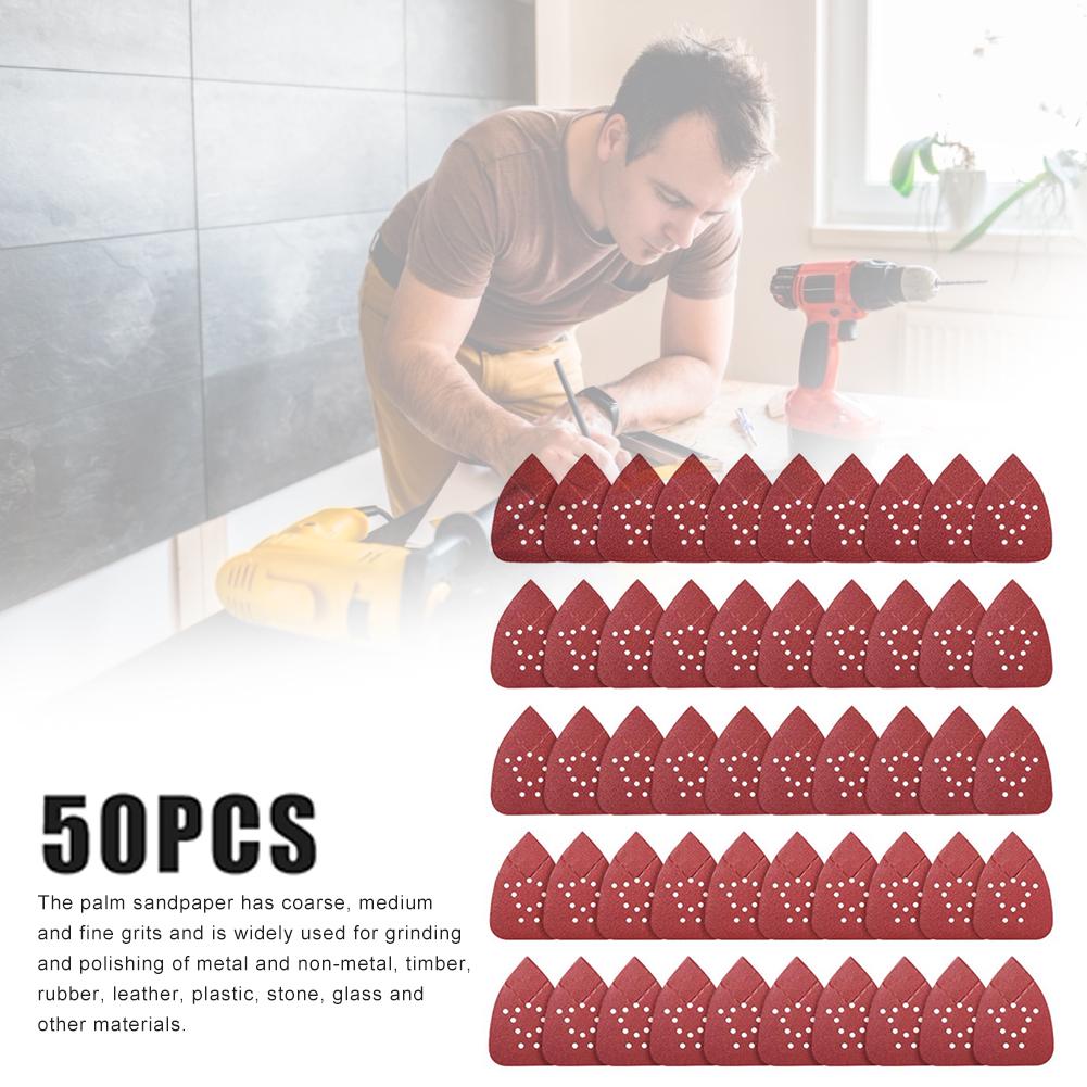 Buy 50PCS 133*95MM Mouse Sandpaper 60/80/120/150/220 Grit Triangle ...