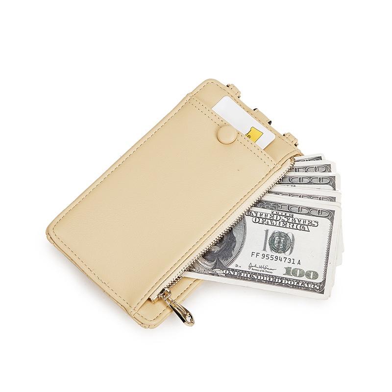 Buy Women's Bag Embroidery Multi Card Position Versatile Pu Wallet Mini ...