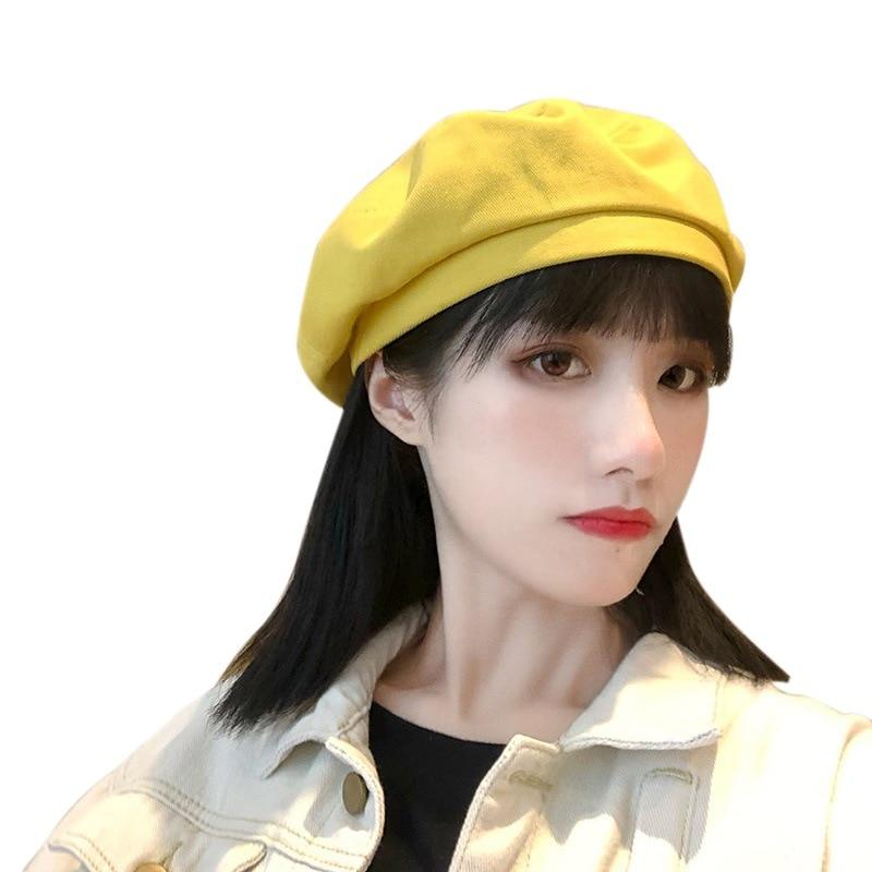 Buy Thin Breathable Octagonal Hat British Vintage Painter Hat Dark Blue ...