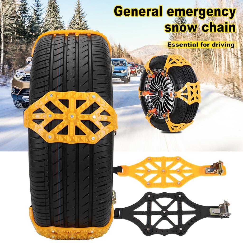 Buy Upgraded 2/4Pcs Universal Car Snow Chains Wheel Anti-skid Chain Ice ...