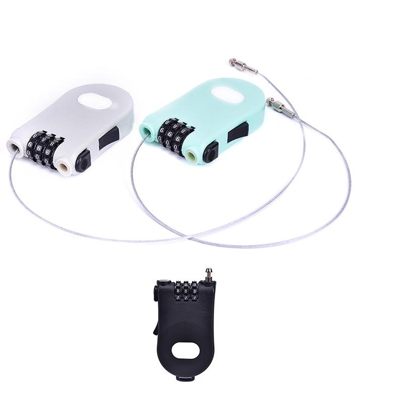 Buy 3 Digit Code Cable Password Lock Bike Padlock Rope Extendable Wire ...