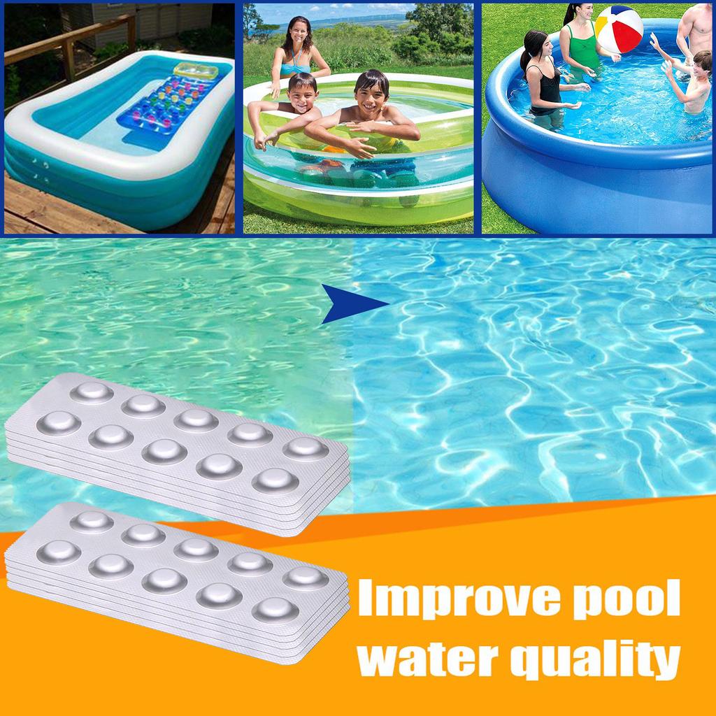 Cheap (Great home)Water Quality Test Tablets Pool Cleaning Effervescent ...