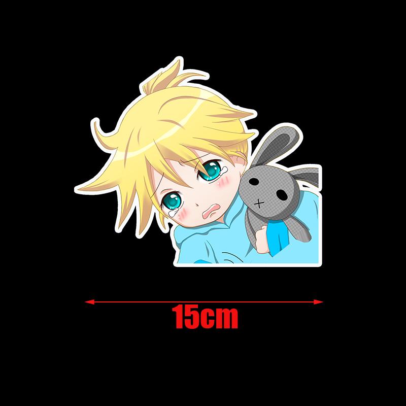 Buy Three Ratels Len Kagamine Anime Peeking Sticker Decal Car Sticker ...