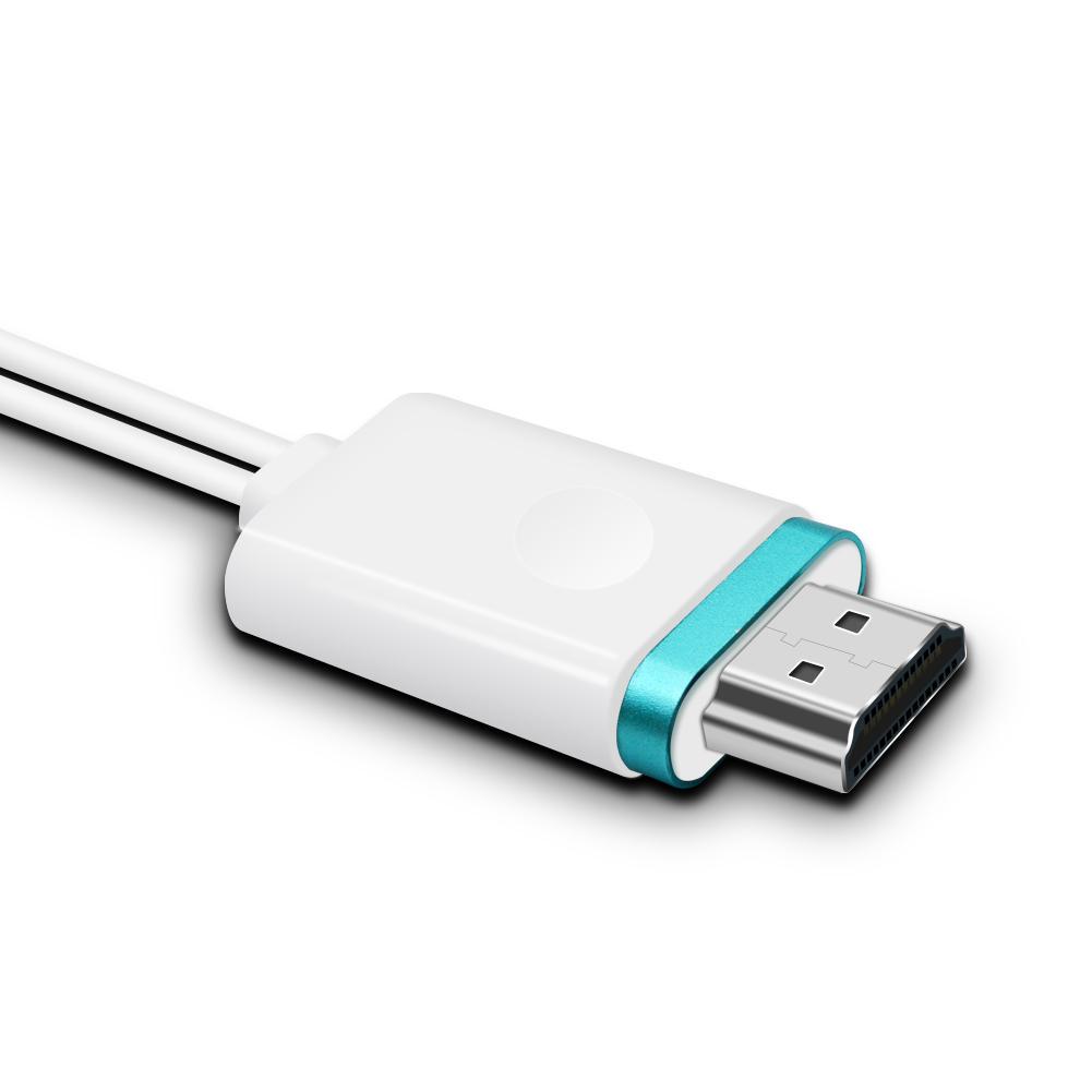 Buy LD8X MiraScreen 8 Pin HDMI HDTV AV Adapter Digital AV To HDMI 1080P ...