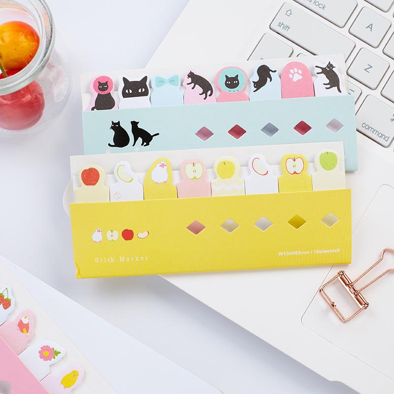 Buy 8pcs Cute Animal Sticky Note Dog Penguin Rabbit Panda Memo Pad ...