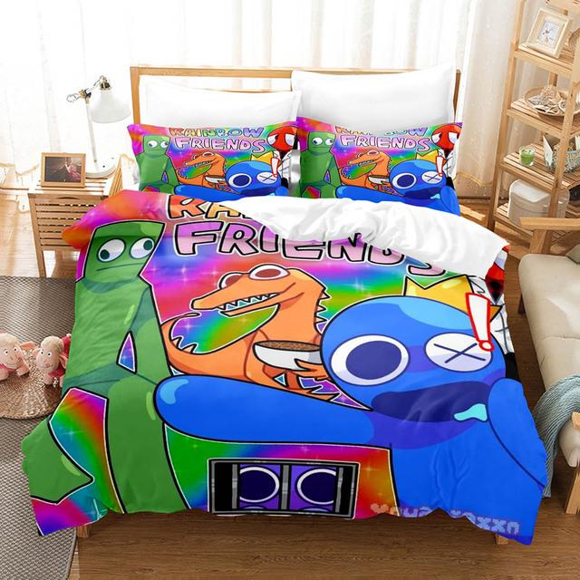 Buy Rainbow Friends Bedding Sets 3D Kids Duvet Cover Set With ...