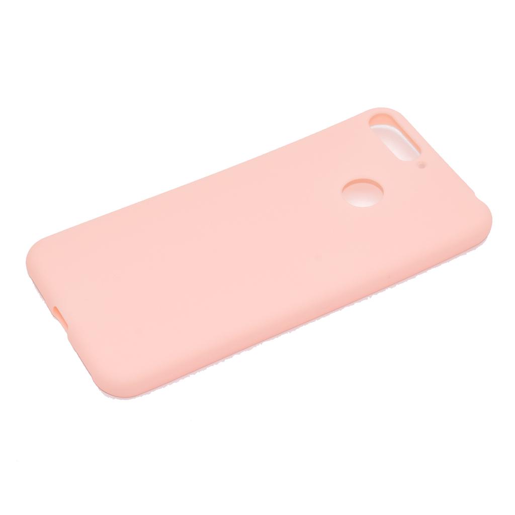 Buy Pure Color TPU Soft Rubber Anti-scratch Pink Phone Case Cover for ...