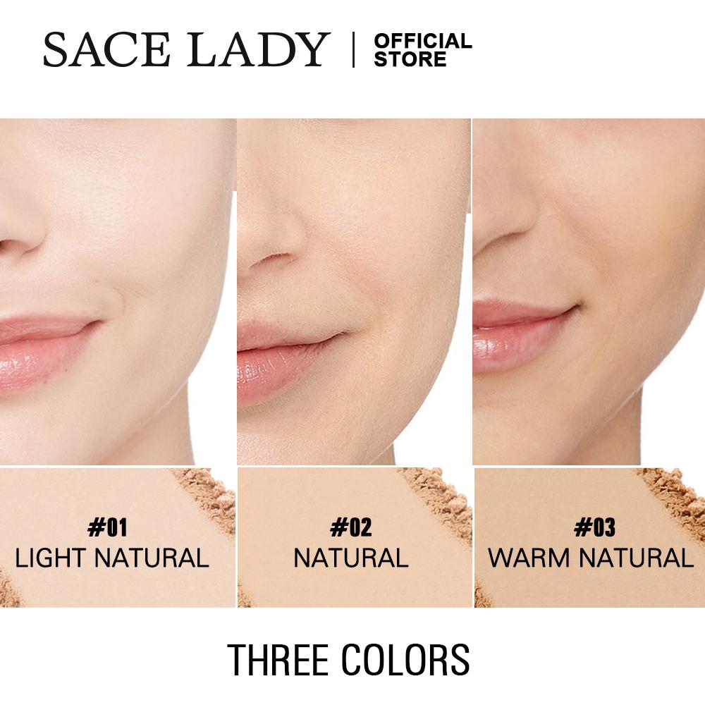 SACE LADY Poreless Oil Control Pressed Powder Smooth Lightweight Face ...
