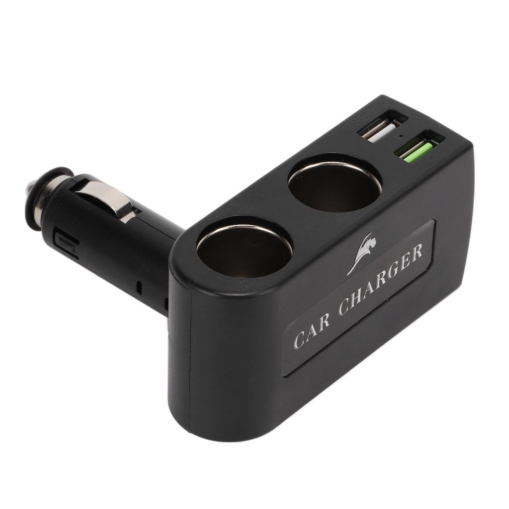 Buy DC12‑24V Car Charger Adapter QC3.0 Dual USB Port 2 Socket Cigarette ...