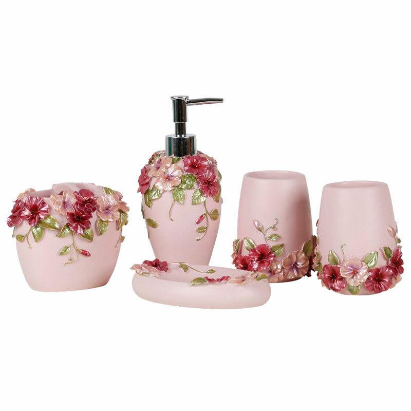 Buy Modern Bathing Accessories Product Bathroom Sets Flower Decor ...