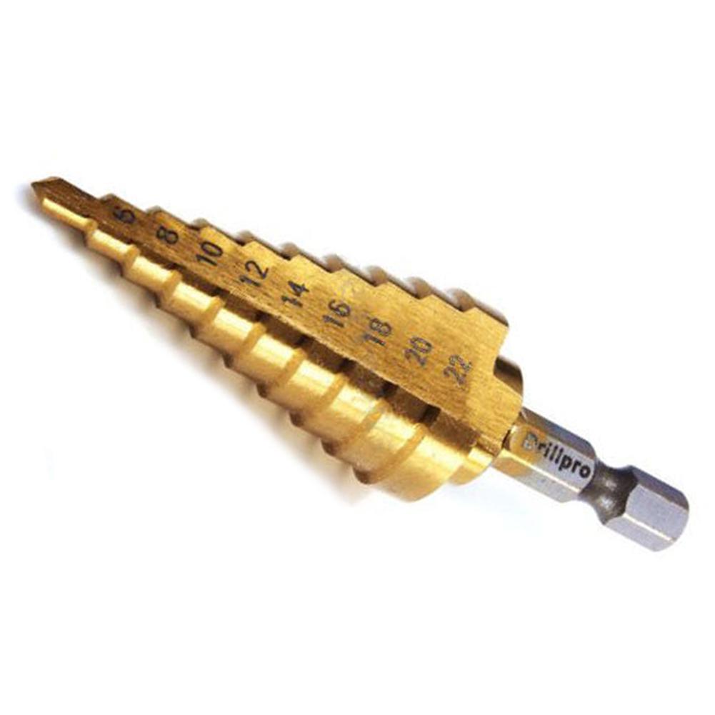 Buy Screw Tool HSS 4241 Hex Titanium Cone Drill Bit Hole Cutter For ...