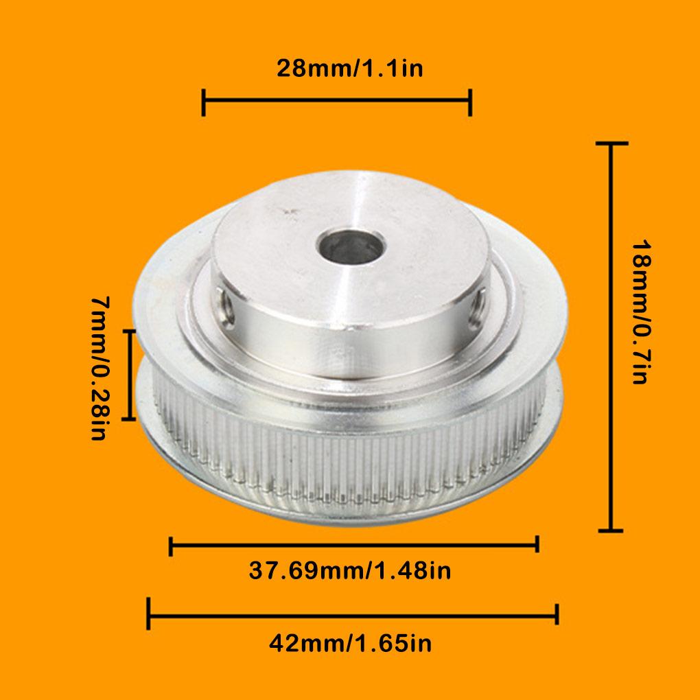 Satın alın 60 Timing Belt Pulley Width 11mm Aluminum Alloy Synchronous ...