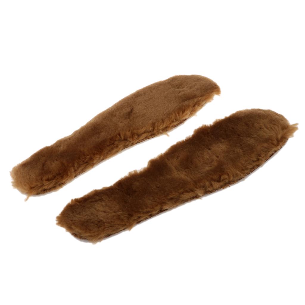 Buy Sheepskin Insoles Men Women Wool Fur Fleece Inserts Cozy Fluffy ...