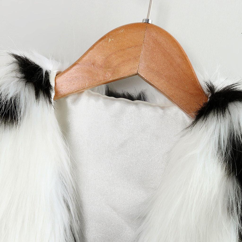 Buy Toddler Kids Baby Girl Faux Fur Winter Warm Splice Thick Coat ...