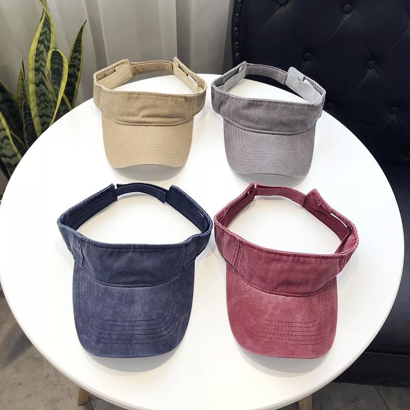 Cheap New Fashion Washed Cotton Empty Top Hat Men And Women Summer Cap ...