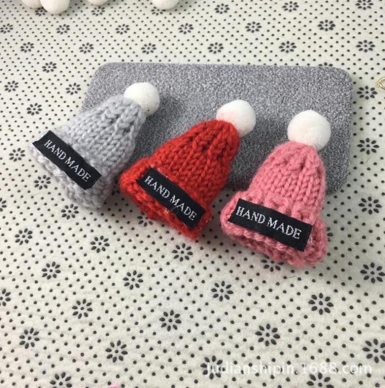 Buy DIY Cute Mobile Phone Accessories Knitted Wool Hat Mobile Phone ...
