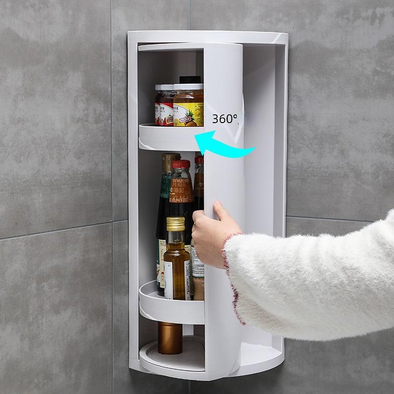 Buy Kitchen Bathroom Countertop Shelf Seasoning Storage Rack Oil Bottle ...