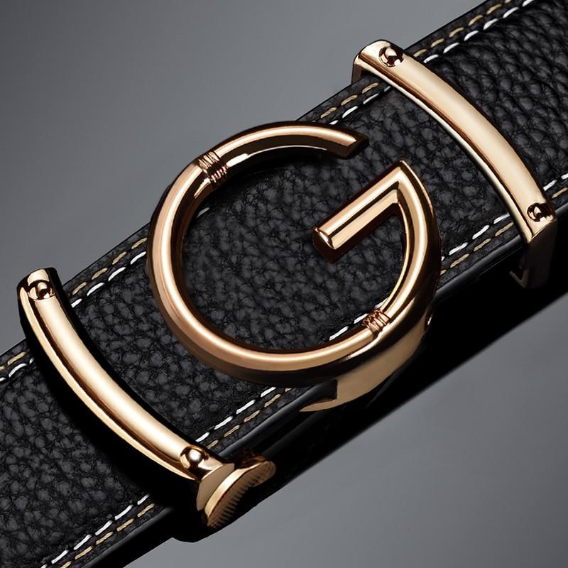 Buy Designer Belts Men High Quality Genuine Leather Fashion G Belt Men ...
