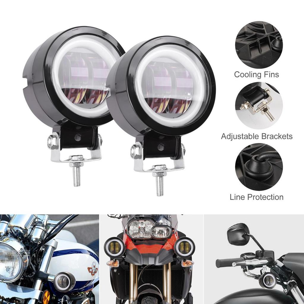 Buy 2PCS/1PCS 9V-32V Waterproof Angel Eyes LED Lights Portable ...