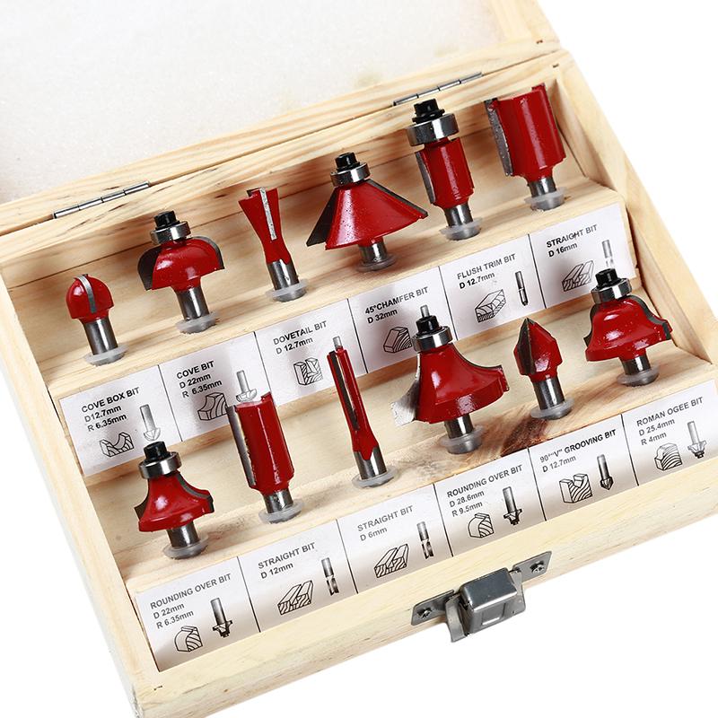 12Pcs Milling Chisel Cutter Trimming Engraving 8mm/0.3inch Tools Kit ...