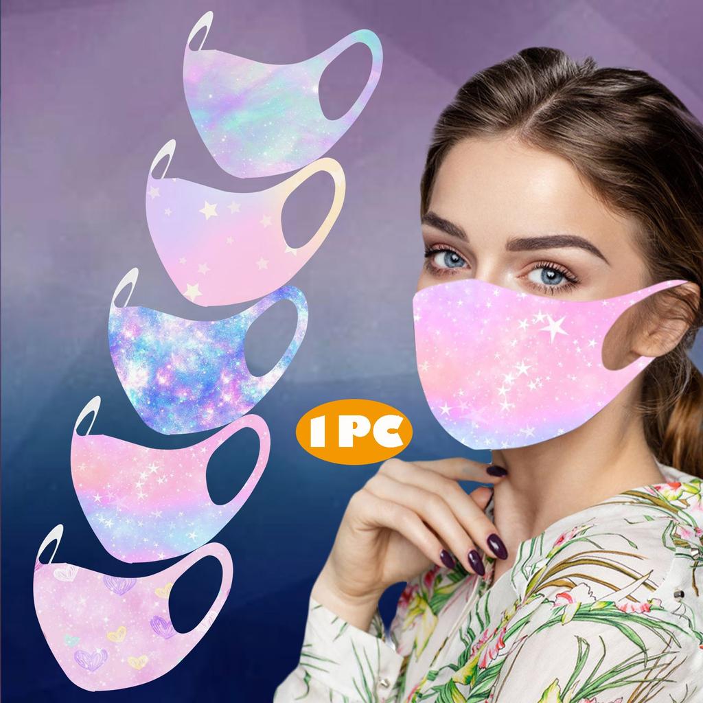 Buy 1PC Adult Printed Ice Silk Mask To Protect Against Dusts And Haze ...