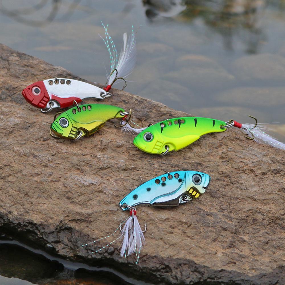 Buy Metal VIB Reflective Fishing False Lure Bionic Sequin Hard Bait 3D ...